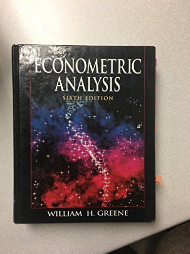 Econometric Analysis By Greene William H Abebooks