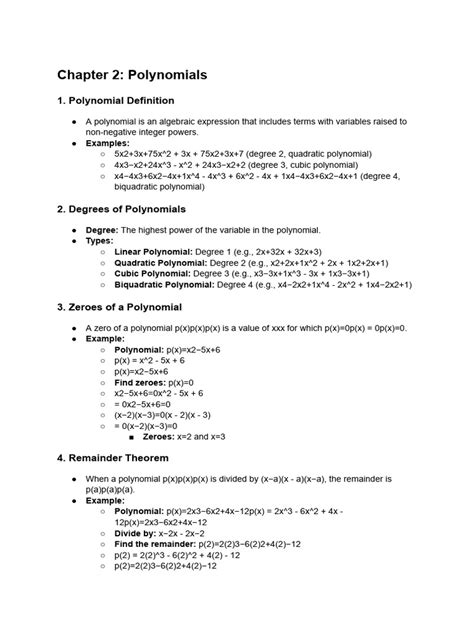 Chapter 2 Polynomials Pdf Polynomial Algorithms