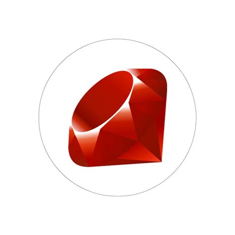 Ruby Logo Porgramming Language Die Cut Stickers Etsy