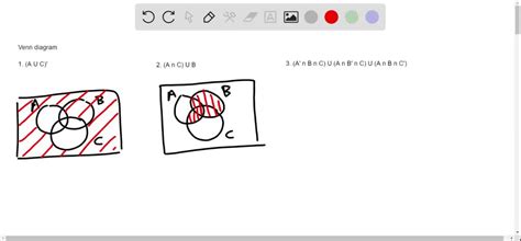 Solved Shade The Region In The Venn Diagram For The Three Sets A B And C In A Sample Space 1