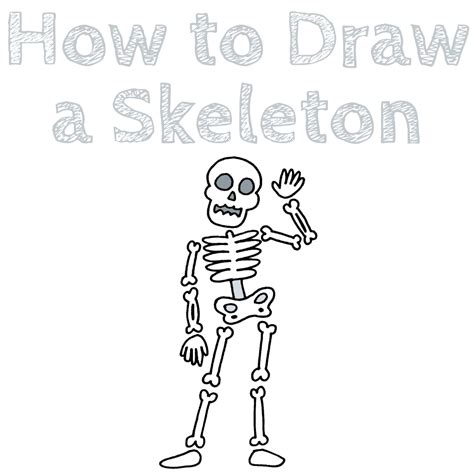 How To Draw A Skeleton How To Draw Easy How To Draw A Skeleton How To Draw Easy