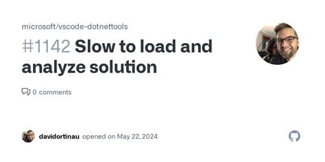 Slow To Load And Analyze Solution Issue Microsoft Vscode Dotnettools GitHub
