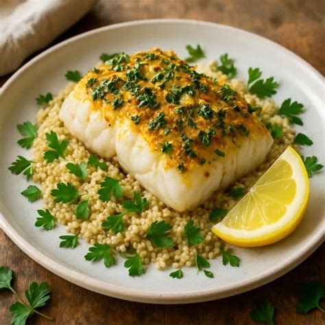 Baked Cod Fish Flaky Tender And Full Of Flavor