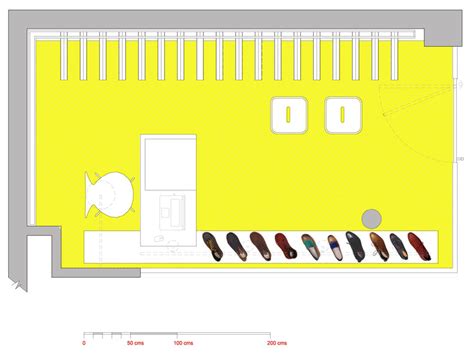 Footwear Store Interior Covered With Shoe Boxes By Move Architects