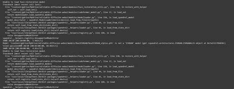 Sd A1111 Colab Unable To Load Face Restoration Model R
