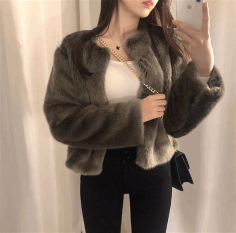 페이크 밍크 퍼 자켓 헬로마켓