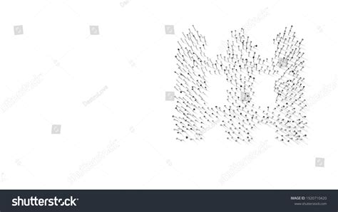 3d Rendering Nails Shape Symbol Fence Stock Illustration 1920710420