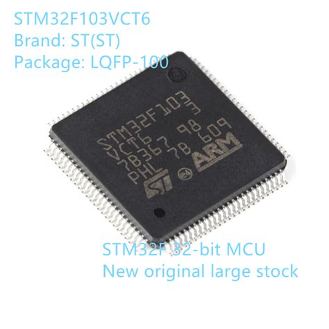 10pcs Stm32f103vct6 Original Authentic Lqfp 100 Arm Cortex M3 32 Bit