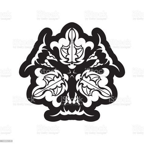 원형 장식 채워진 실루엣 메뉴 문신 인쇄 물 및 엽서에 적합합니다 벡터 0명에 대한 스톡 벡터 아트 및 기타 이미지 0명 곡선 눈송이 Istock