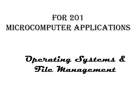 PPT Operating Systems File Management PowerPoint Presentation ID 1574192