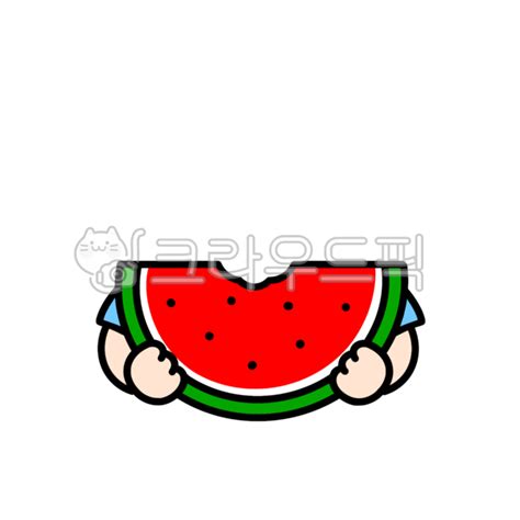 수박합성 수박얼굴합성 어린이집얼굴합성 어린이집 수박먹는아이 사진 이미지 일러스트 캘리그라피 Micalee작가
