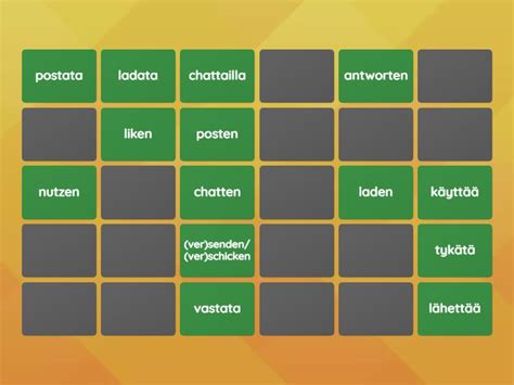 Wortschatz Soziale Medien Mgz De Matching Pairs