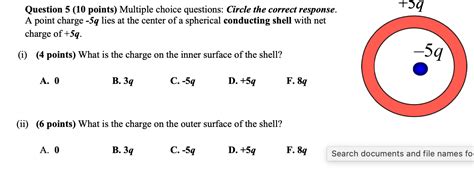 Solved 59 Question 5 10 Points Multiple Choice Questions Chegg Com
