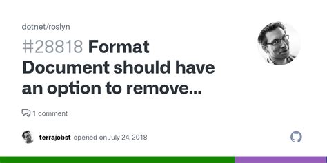Format Document Should Have An Option To Remove Trailing Whitespace From Comments · Issue 28818