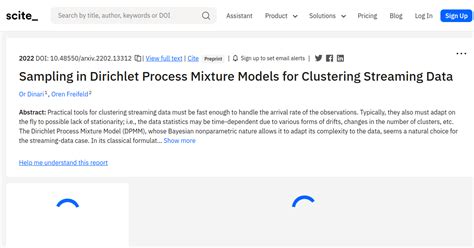 Sampling In Dirichlet Process Mixture Models For Clustering Streaming Data