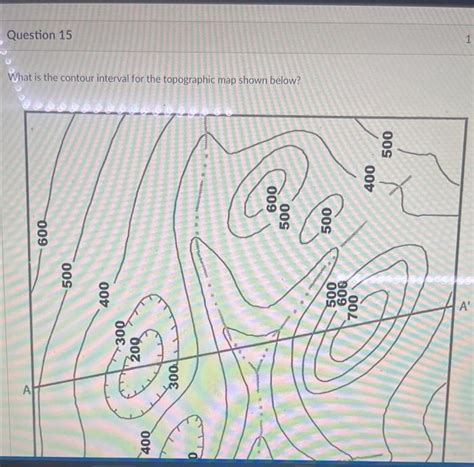 Solved What Is The Contour Interval For The Topographic Map Chegg