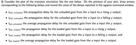 Solved Consider The Plot Of The Transient Simulation Like Chegg