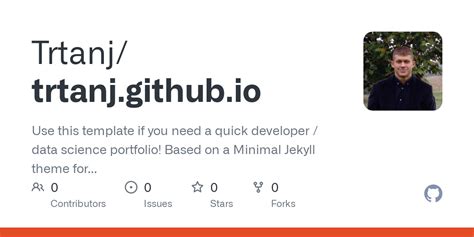 Github Trtanj Use This Template If You Need A Quick Developer Data Science