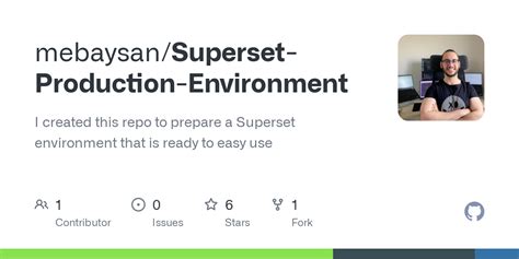 Github Mebaysansuperset Production Environment I Created This Repo