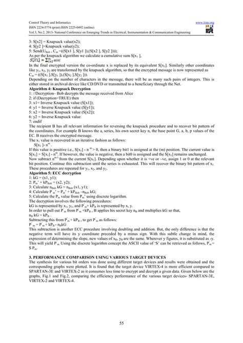 Ecc Cipher Processor Based On Knapsack Algorithm Pdf