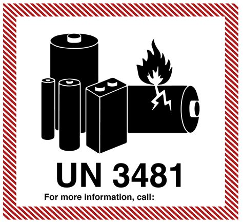 Free Lithium Ion Battery Shipping Label Printable Free Printable