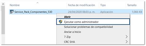 Instalación del Service Pack