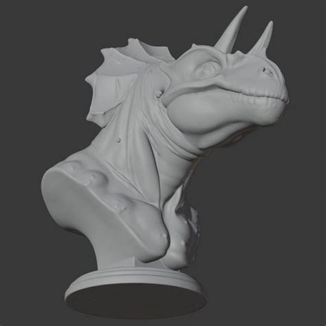 👤 Torosaurus Head Bust 3d Model Bust Stl Printable・ Stl File For 3d