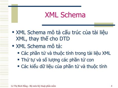 Chapter 4 Xml Schema Ppt