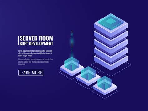 Free Vector Digital Technology Data Server Cloud Storage