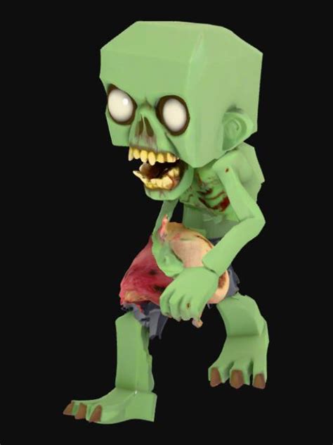 Low Polly Zombie For Roblox — Загрузите бесплатные 3d модели