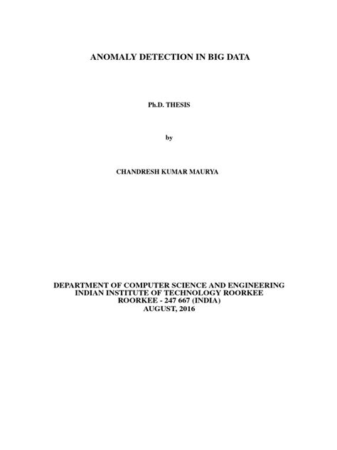 anomaly detection in big data pdf statistical classification