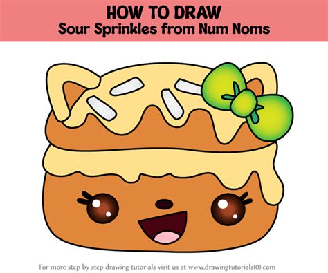 How To Draw Sour Sprinkles From Num Noms Num Noms Step By Step DrawingTutorials