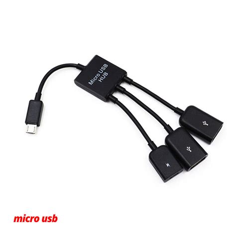 GUUGEI In Usb Type C OTG Hub Adapter Usb C Male To Usb Micro Female Usb Hub Cable