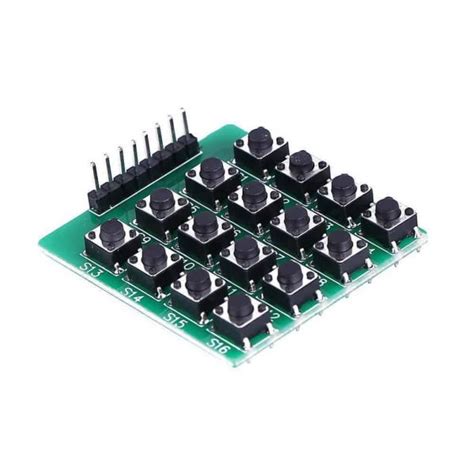 4×4 Matrix 16 Keypad Keyboard Module 16 Button Mcu Tact Tactile Switch