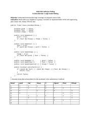 Logic Solution Docx COSC Software Testing In Class Exercise Logic Based Testing