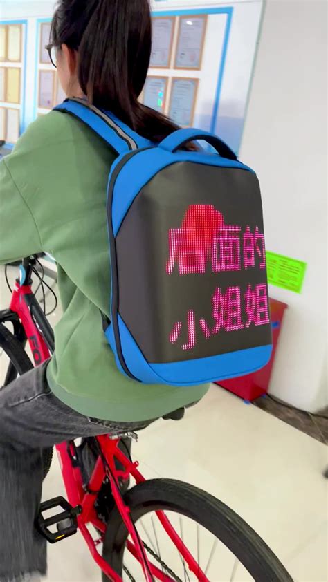 Smart Laptop Animated Led Backpack Diy Fashion Digital Led Bag Waterproof Shoulder Travel