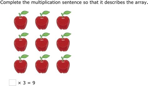 IXL Make Arrays To Model Multiplication Rd Grade Math Worksheets Library