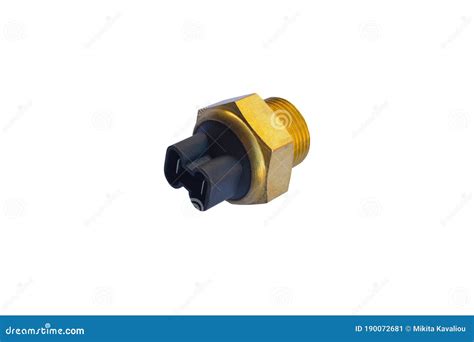 Car Temperature Sensor Isolated On White Background Stock Image Image Of Steel Fluid