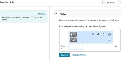 Solved Problem 224 〈 16 Of 19 Constants Part A A Light