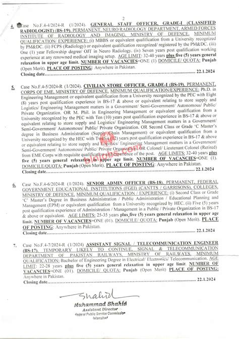 Fpsc Advertisement No 1 2024 Jobs Balochistan Jobs