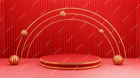 제품 배치 프레젠테이션 연단 크리스마스 선물 선물 스탠드 추상 3d 렌더링 무료 Psd 파일