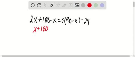 solved the sum of twice an angle and its supplement is 24 ∘ less than 5