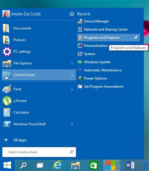 Control Panel Windows