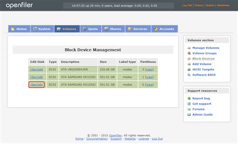 Openfiler Nas Setup For Home Network Workgroups Data Storage