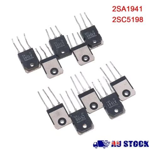 3 PAIRS ORIGINAL C5198 Transistor 2SA1941 TO-3P 2SC5198 Audio Amplifier ...