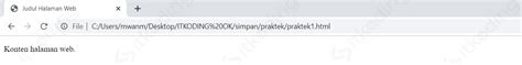 Cara Membuat Struktur Dasar Html Beserta Penjelasannya