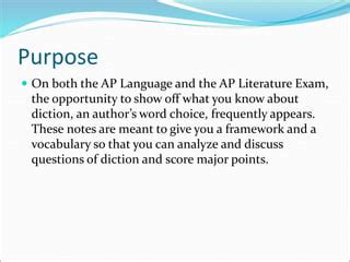 Introduction To Diction And Its Types And Functions PPT Poetry Books And Literature