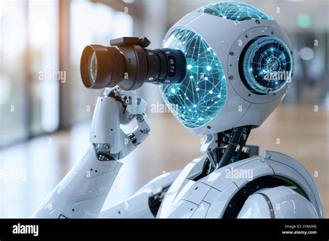 Intelligent Robotic Arm System For Advanced Automation In Smart Factory Production Lines Stock