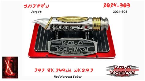 Jorges Red Harvest Neopixel Lightsaber With Clear Acrylic Chassis And Proffie Youtube