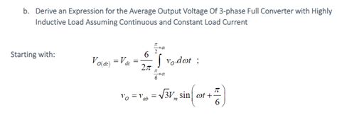 Solved B Derive An Expression For The Average Output